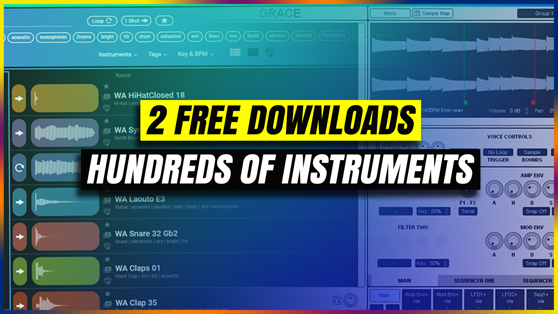 Making Instruments With The Free Waves Cosmos and Free Grace Sampler ...